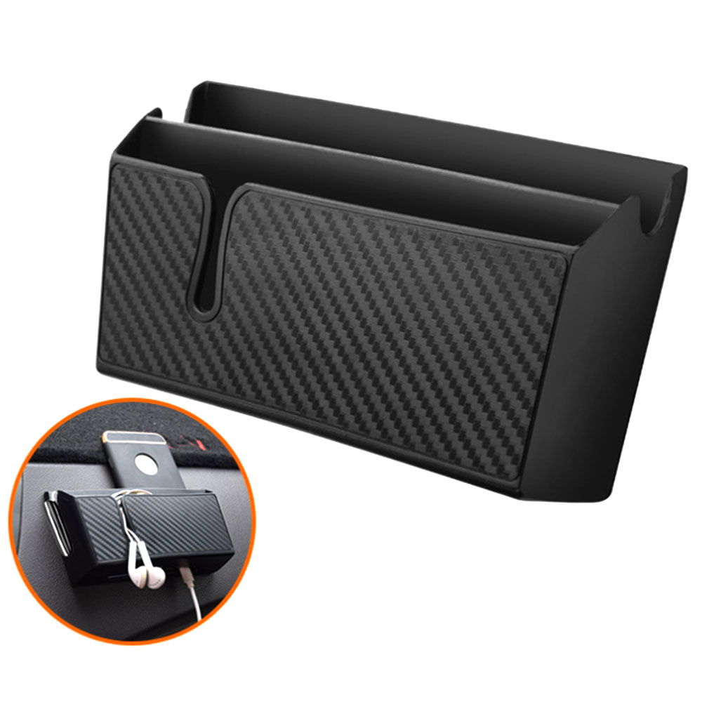 Carbon Fiber Pattern Car Dashboard Storage Box Car... – Vicedeal
