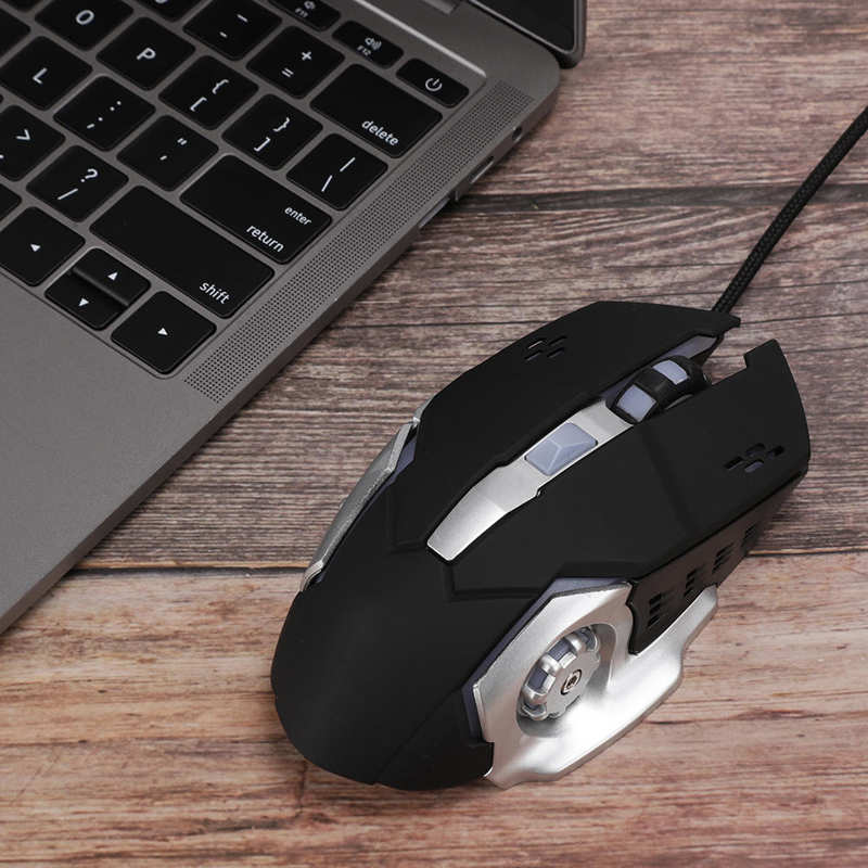 USB Mouse Ergonomic Right Hand LED Mouse for Bedro... – Grandado