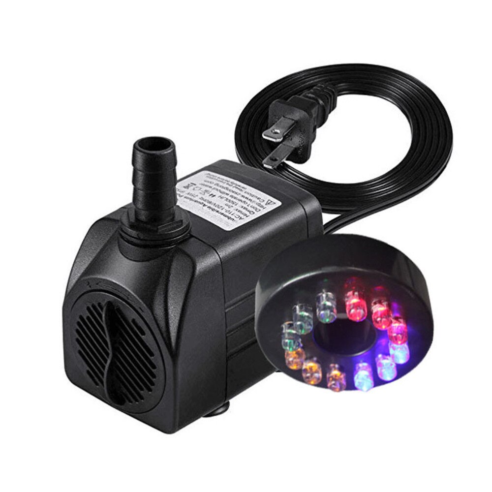 10W Powerful Submersible Water Pump with LED Light... – Grandado
