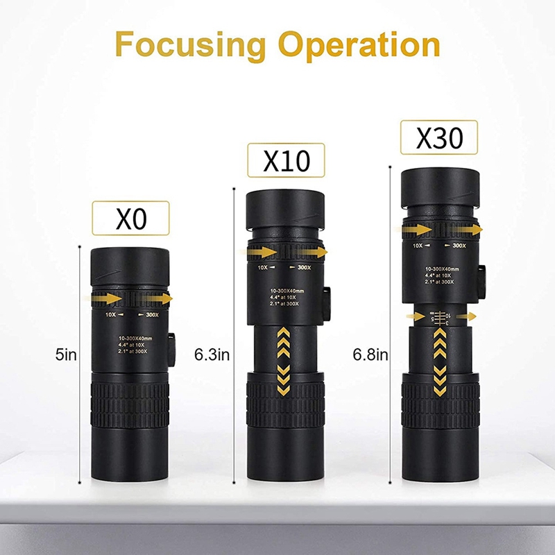 Monocular Telescope 4K 10-300X30mm Super Telephoto... – Grandado
