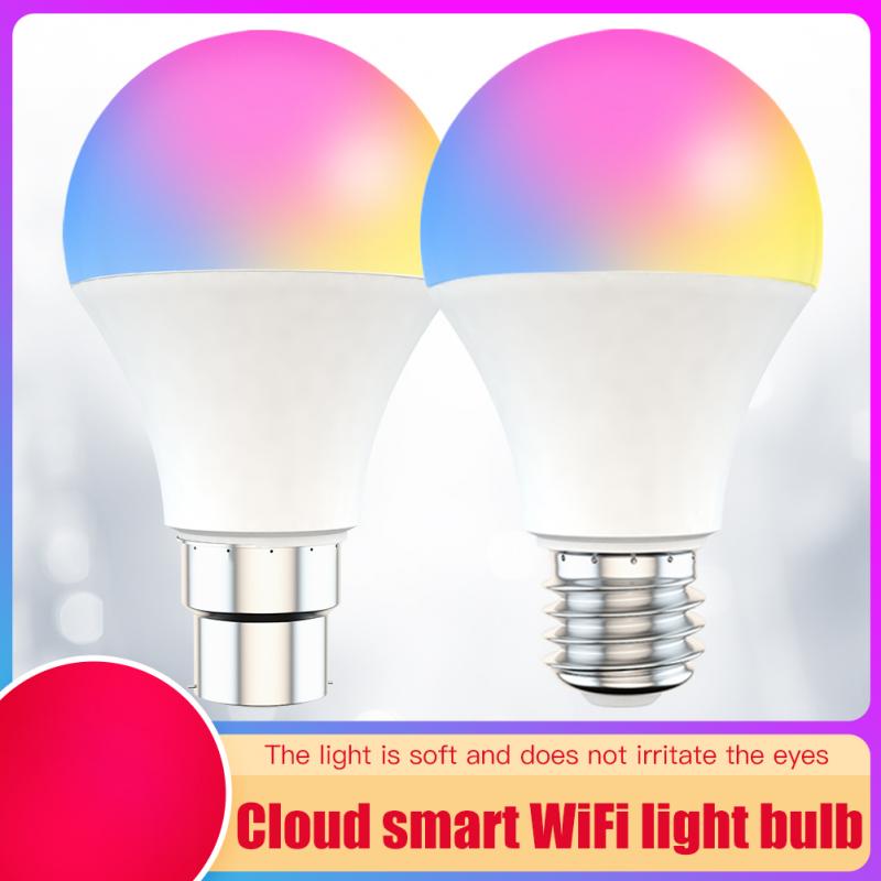 Dimmbare B22/E27 WiFi Smart Glühbirne RGB LED Lamp... – Vicedeal