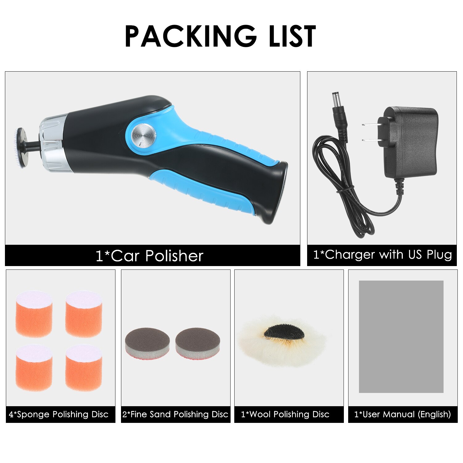 60W Mini Polijstmachine Machine Usb-oplaadkabel 85... – Grandado