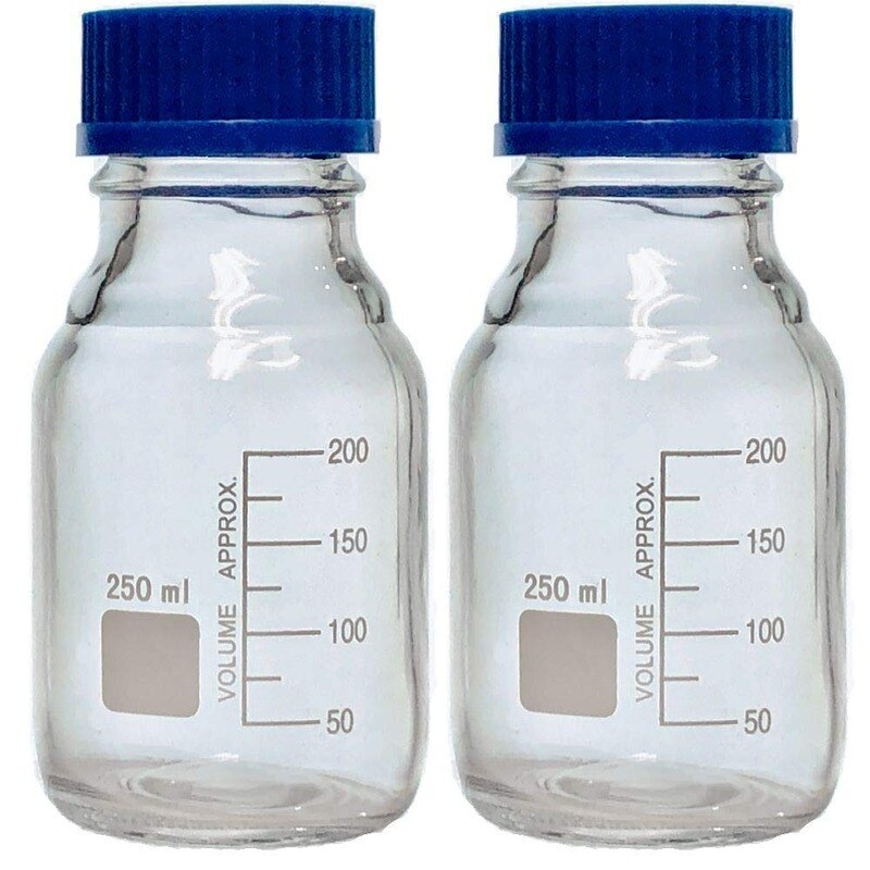 50ml/100ml/250ml /500ml Glass Round Media Storage ... – Vicedeal