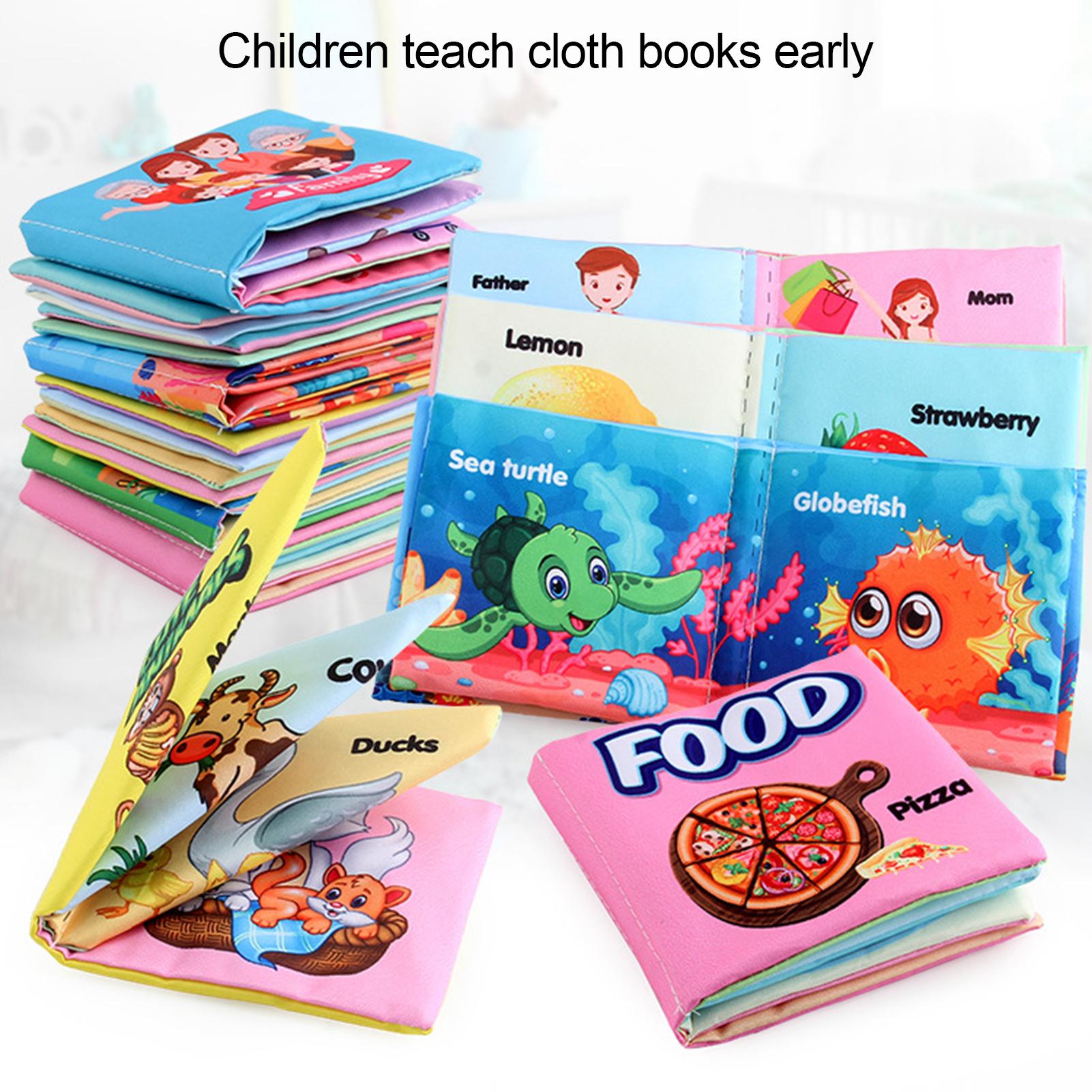 Baby Marine Animal Learning Activity Soft Cloth Bo... – Grandado