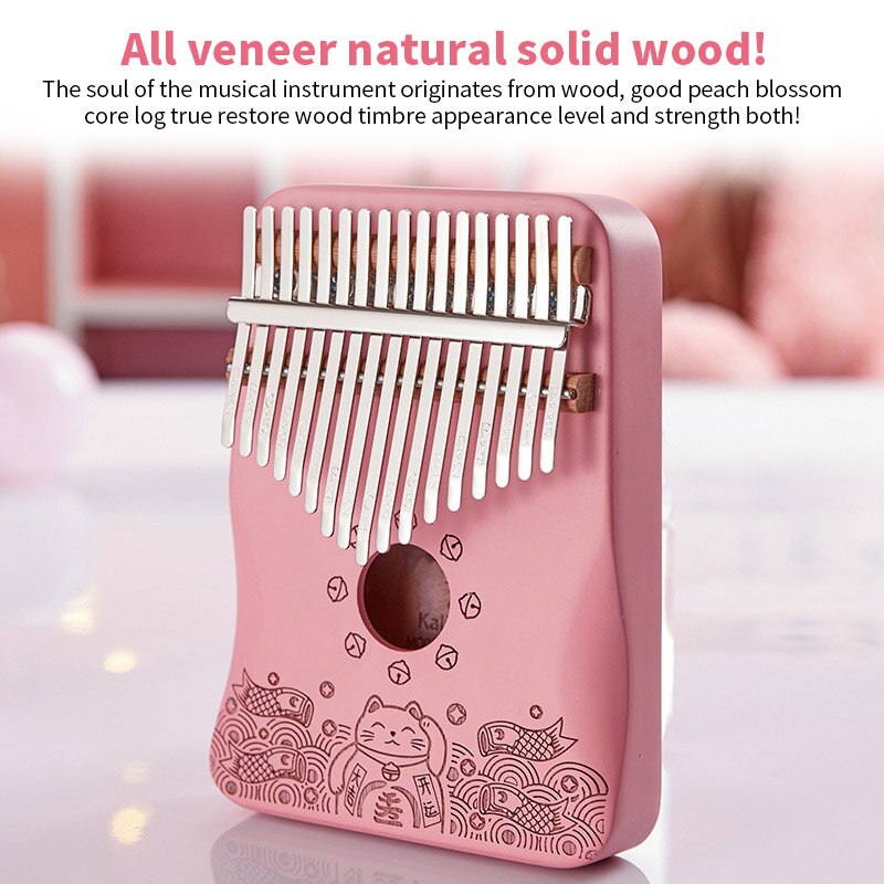 Kalimba 17 Key Mahogany Keyboard Thumb Piano Chamf... – Grandado