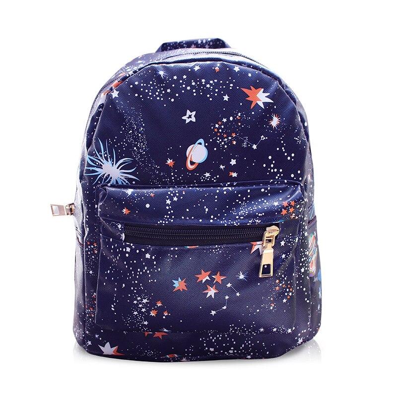 Star Universe Space Printing Backpack Black School... – Vicedeal