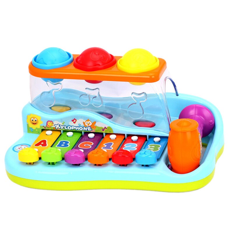 Rainbow Xylophone Piano Pounding Bench for Kids wi... – Grandado