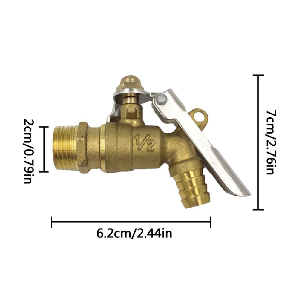 Outdoor Brass Faucet 1/2" Thread Brass Water Tap L... – Vicedeal