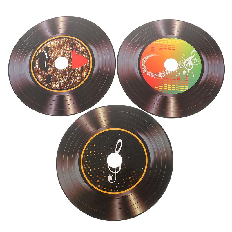 12Pcs Round Vinyl Records Wall Decoration Retro Re... – Vicedeal