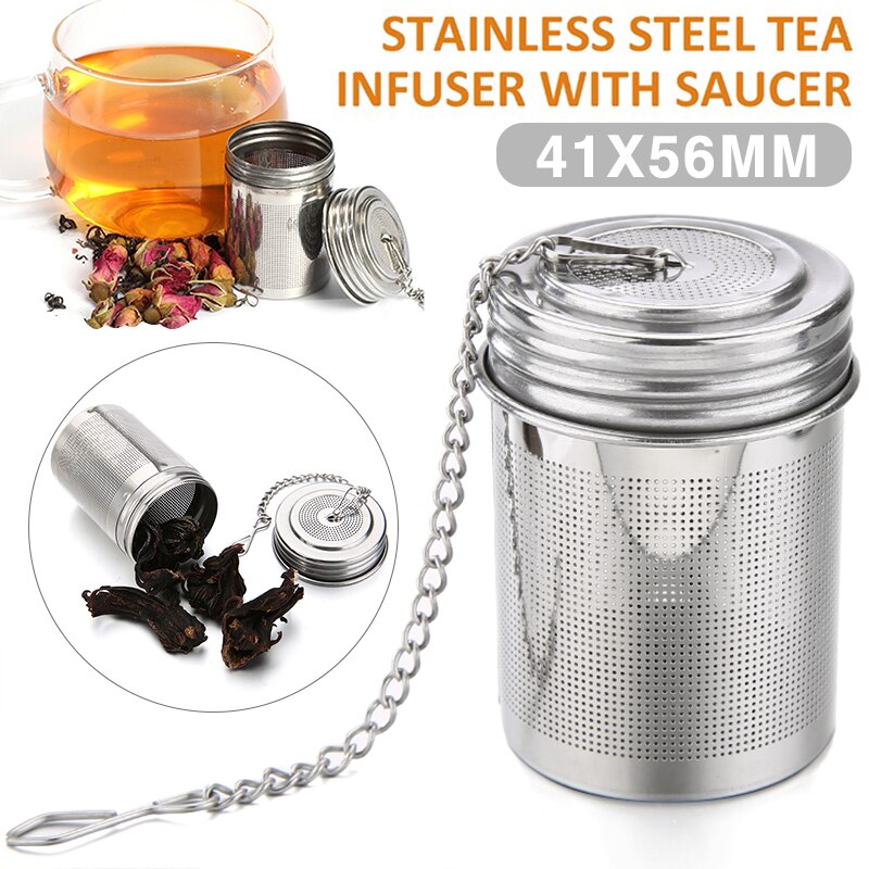 1 Pc Tea Infuser with Saucer Filter Fine Mesh Stra... – Vicedeal
