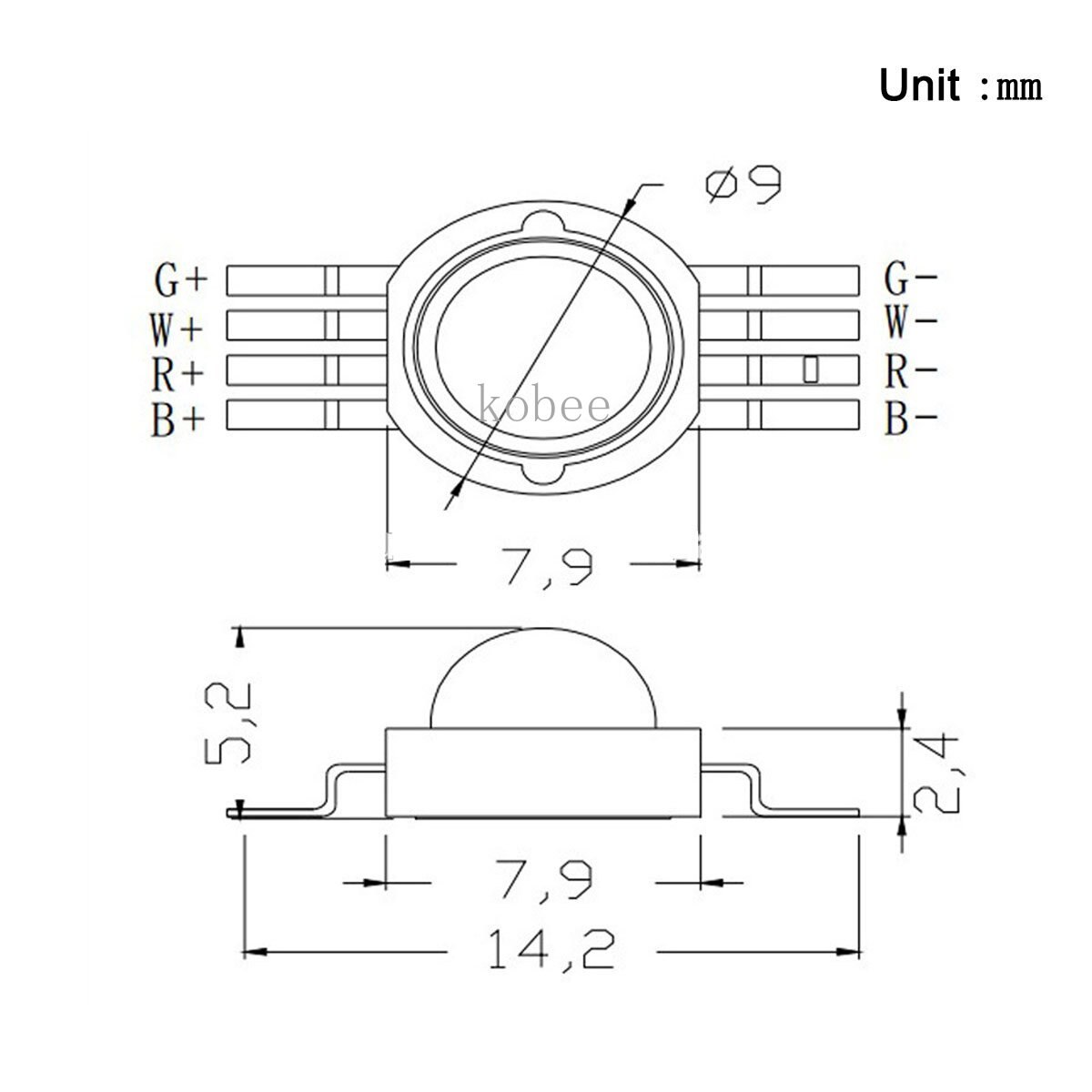 10-100 PCS RGBW LED Diode 8 pins High Power LED Ch... – Grandado