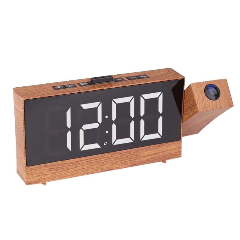 Projection Radio Alarm Clock LED Digital Desk Tabl... – Grandado