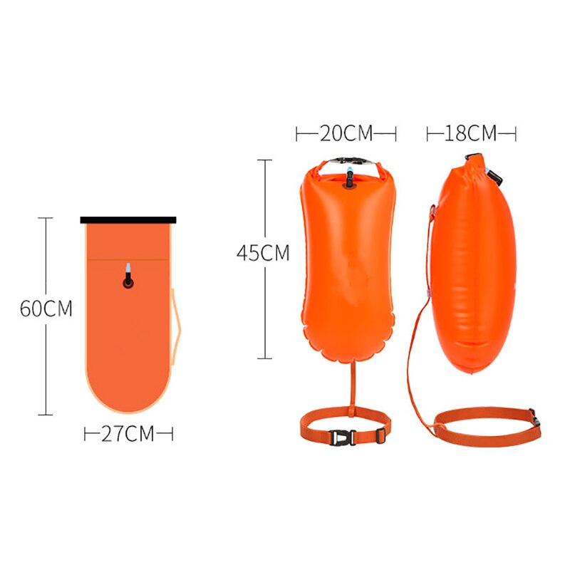 Safety Swimming Buoy Safety Float Air Dry Bag Infl... – Grandado
