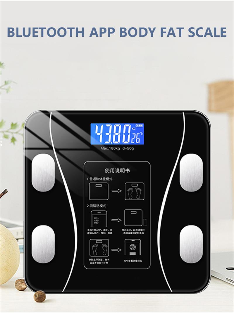 Bathroom Scale Bluetooth Digital Weighing Body Com... – Grandado
