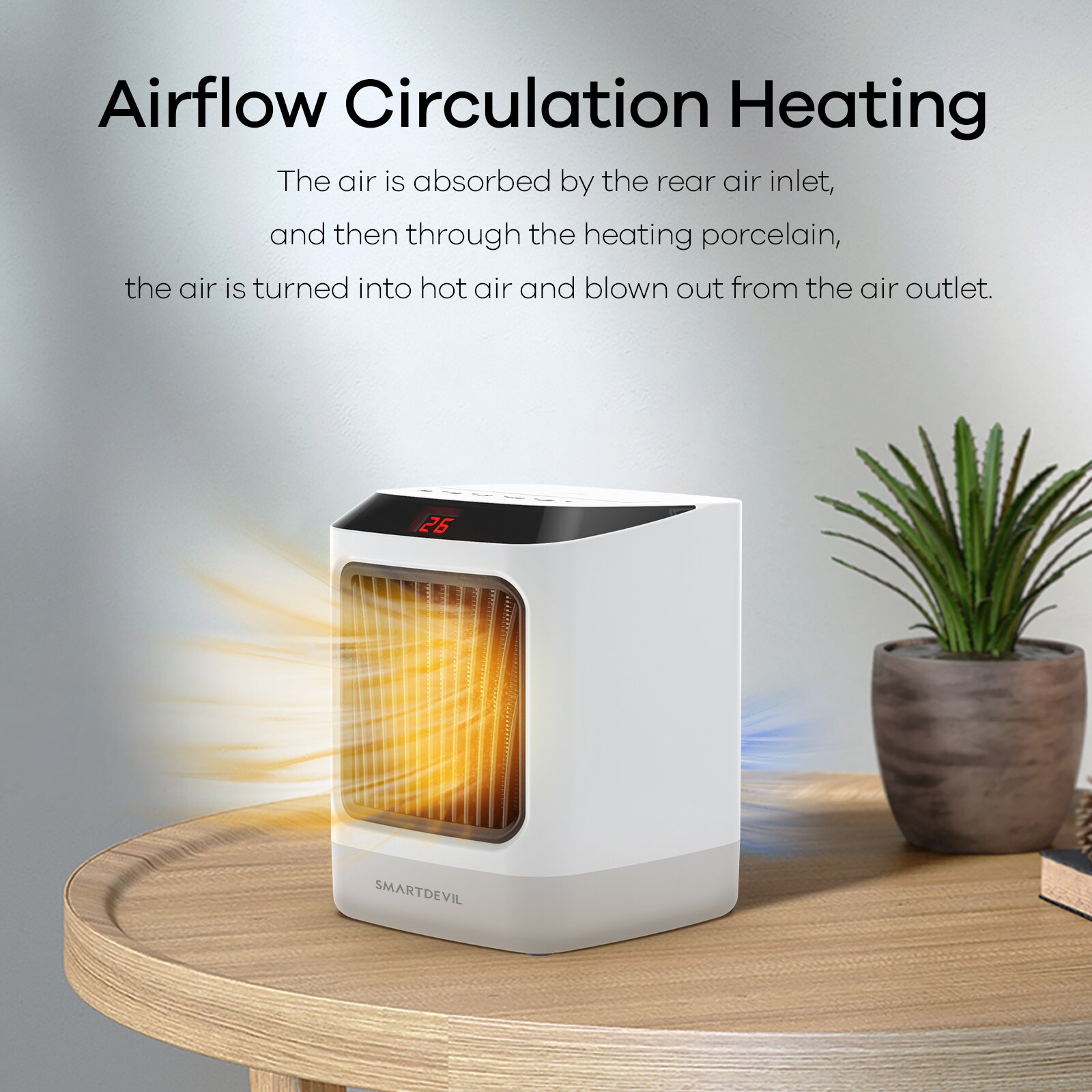 Smartdevil Snelle Elektrische Kachel Ventilator Mi... – Grandado