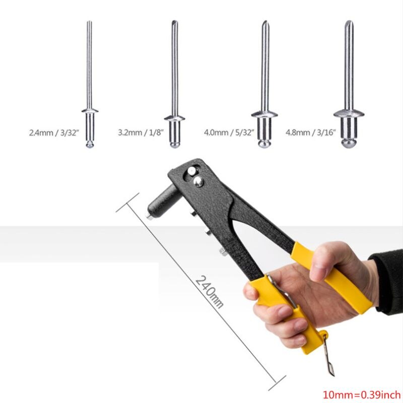 Tool with 40Pcs Steel Blind Rivets (4 different Si... – Vicedeal