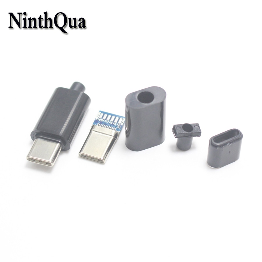 1set DIY 24pin USB-C USB 3.1 Type C USB-C Male solder Plug Connector ...