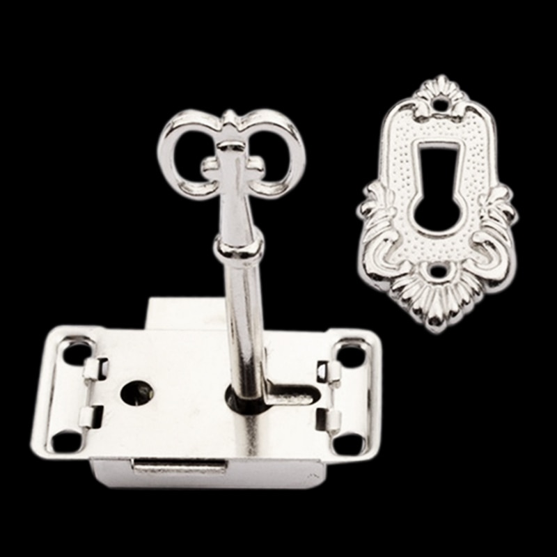 1pc Door Lock Cabinet Lock Set with Key Iron Plati... – Grandado