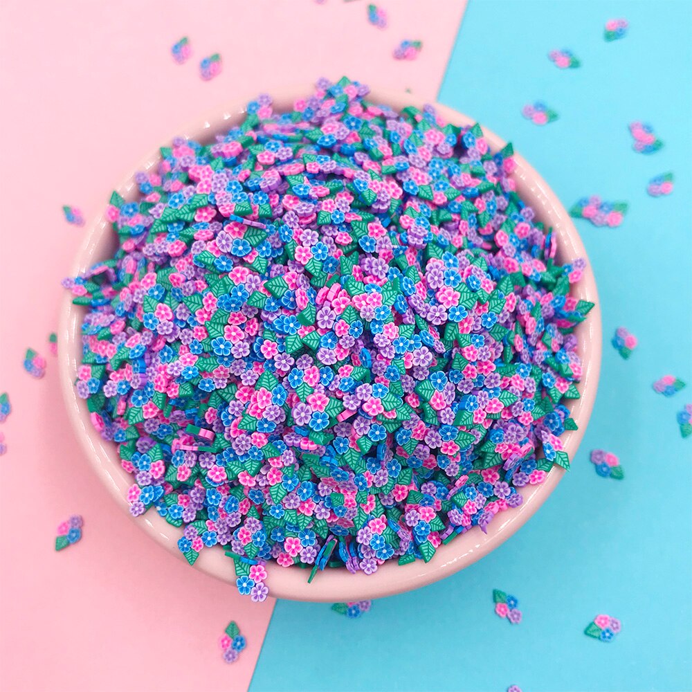 50G 5 Mm Kleurrijke Bloemen Met Blad Polymer Klei ... – Grandado