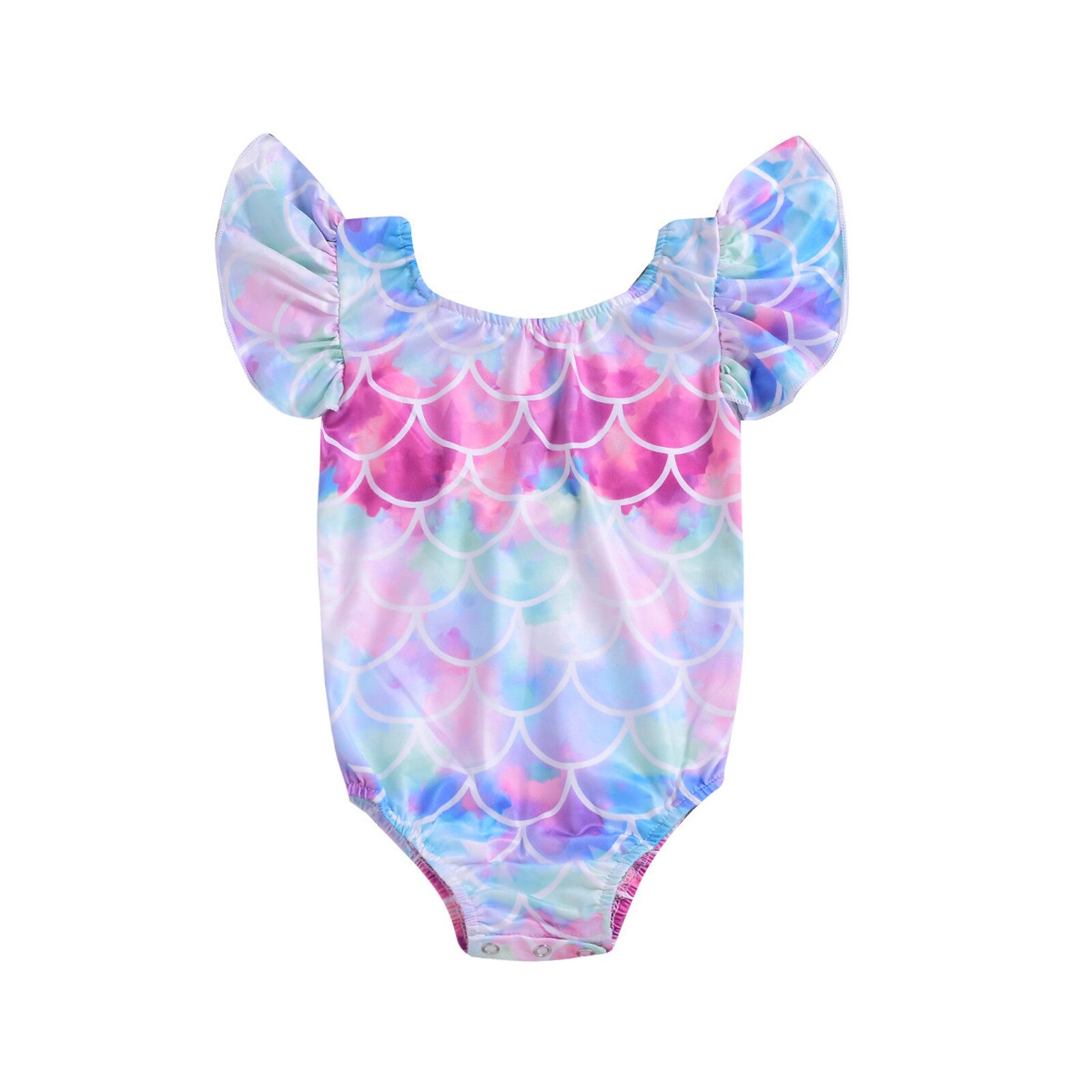 Ruffle Style Kids Swimwear Baby One Piece Swimsuit... – Grandado