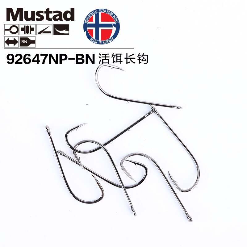 1 Pack/lot Mustad Hooks for Live Bait Casting Fish... – Grandado