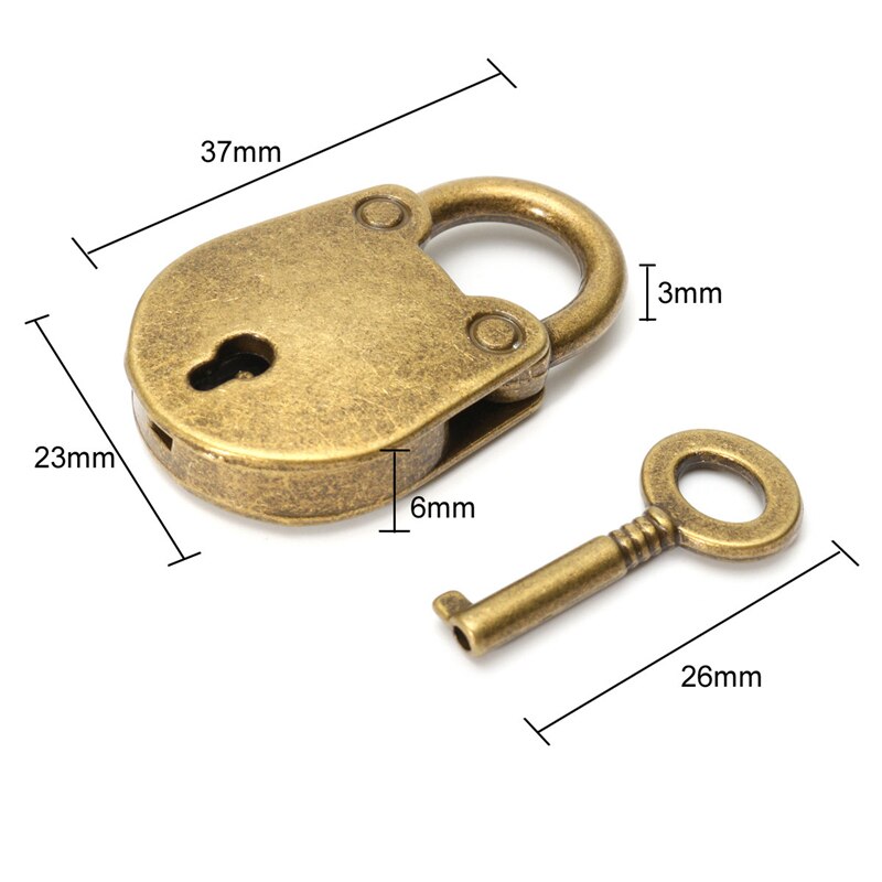 1Set Metal Old Vintage Style Mini Padlock Small Lu... – Vicedeal