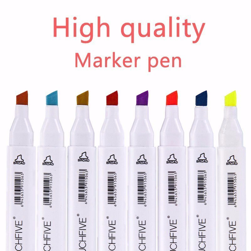TOUCHFIVE 24 Colors Skin Tones Set Art Markers Pen... – Grandado