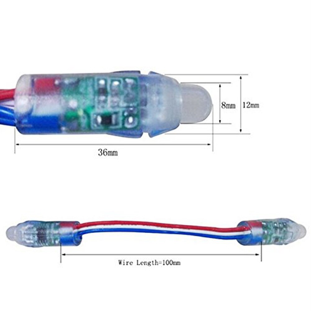 50pcs WS2811 IC RGB addressable LED Pixels Module ... – Grandado