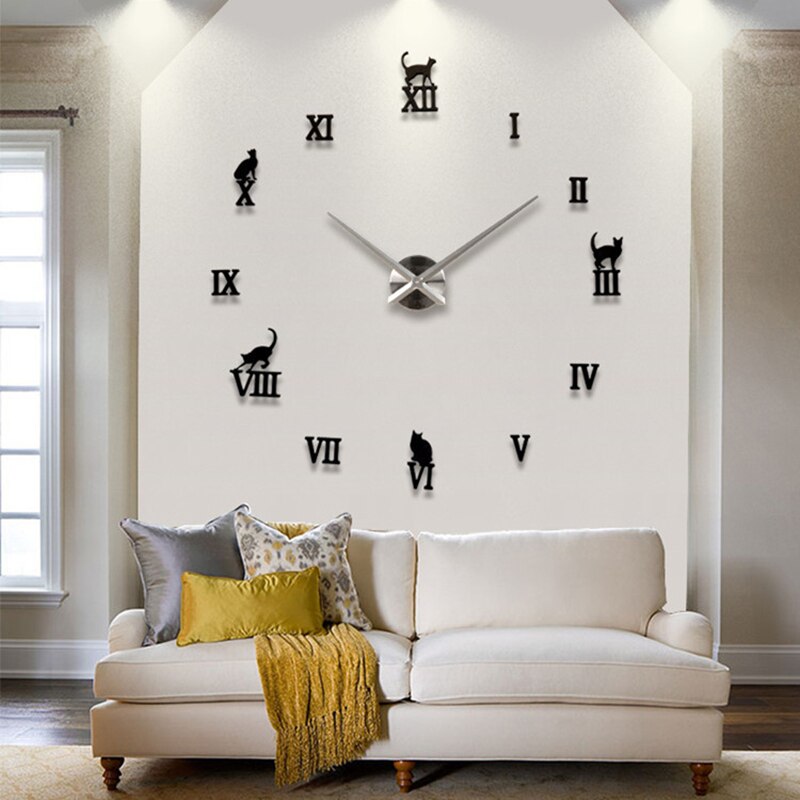 Large Decorative Wall Clocks Brief Diy Clocks Digi... – Grandado