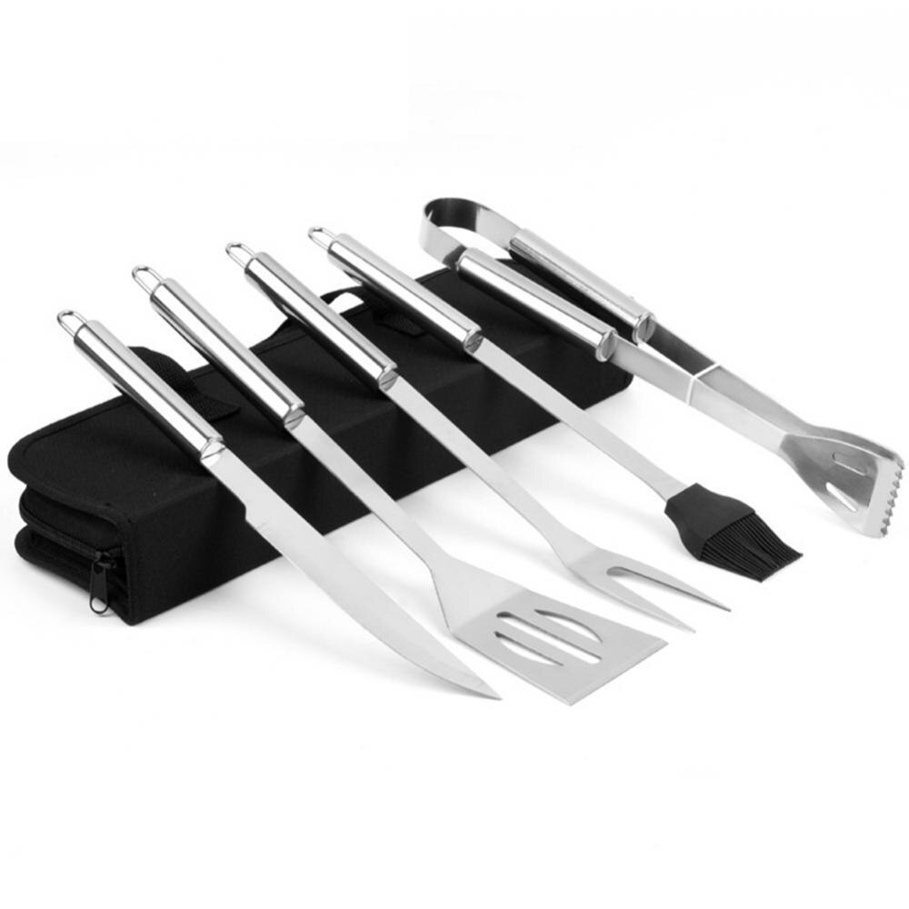 5Pcs/Set Stainless Steel Barbecue Grilling Tool Ki... – Vicedeal