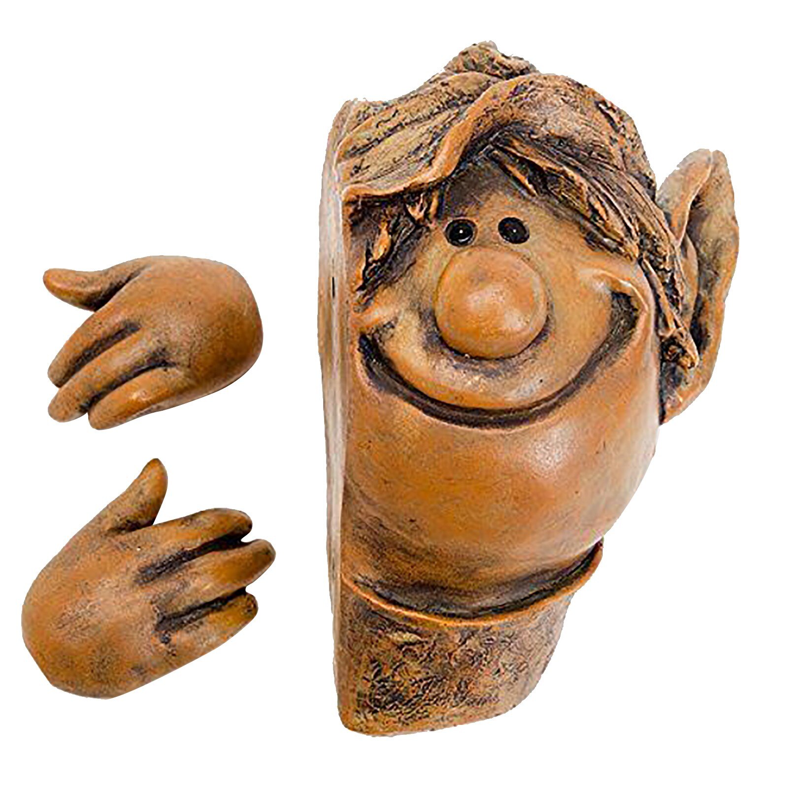 40# Garden Peeker Elf Tree Outdoor Tree Sculpture ... – Vicedeal