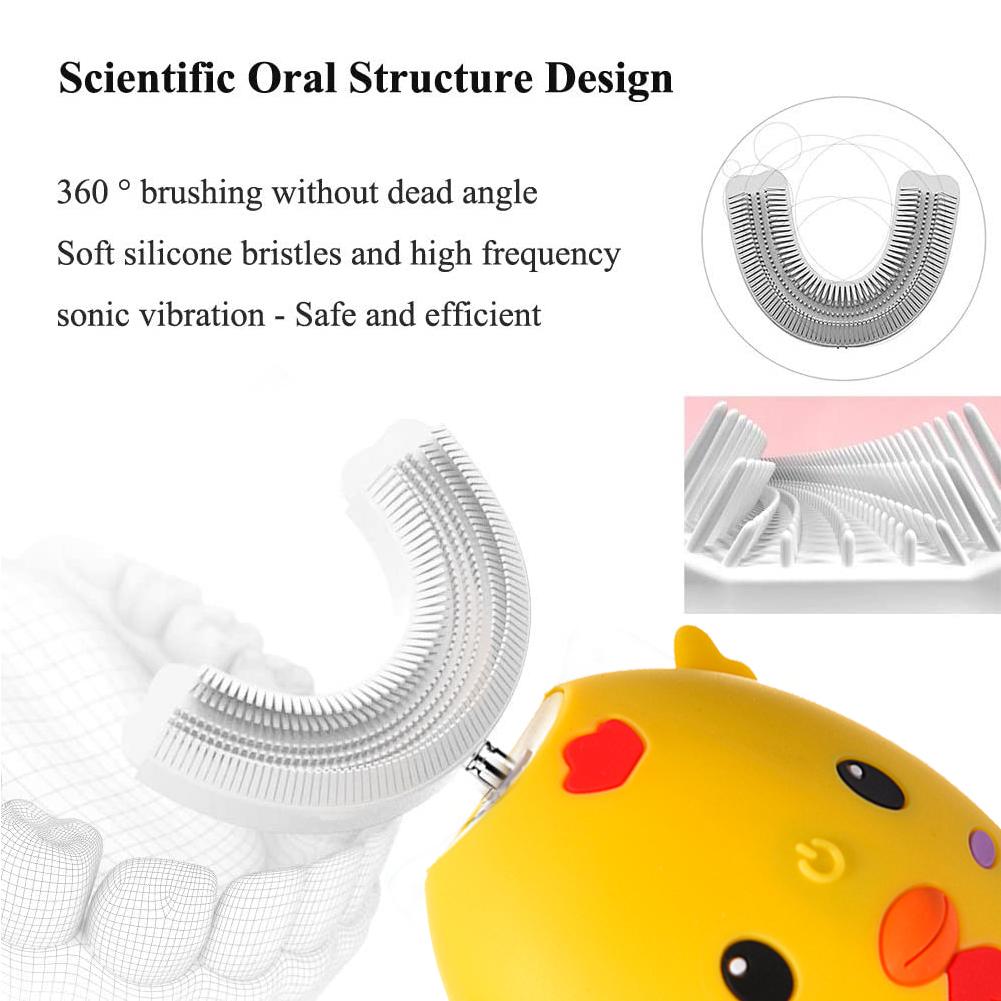 Smart Childrens Electric Toothbrush U-shaped Brush... – Vicedeal