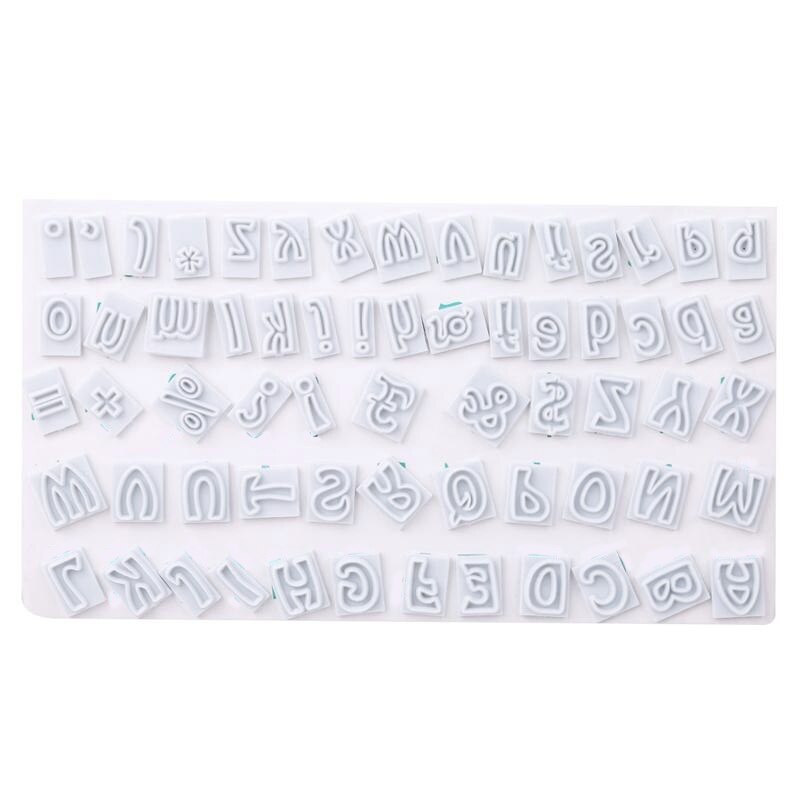 64 Stks/set Plastic Cookies Fondant Cutter Alfabet... – Grandado