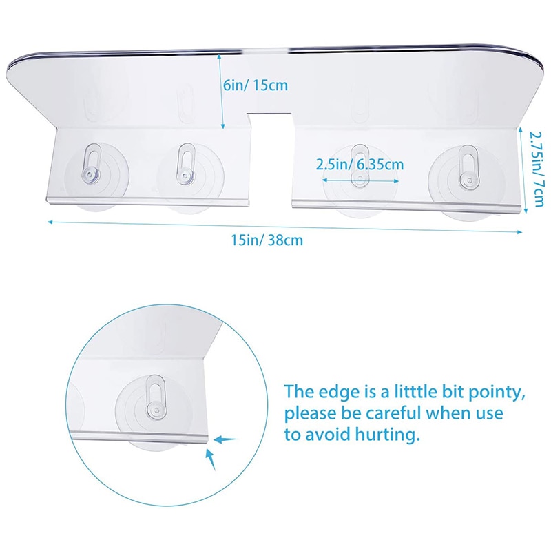 2 Piece Wall Shelf Suction Cup Window Frame Plant ... – Grandado
