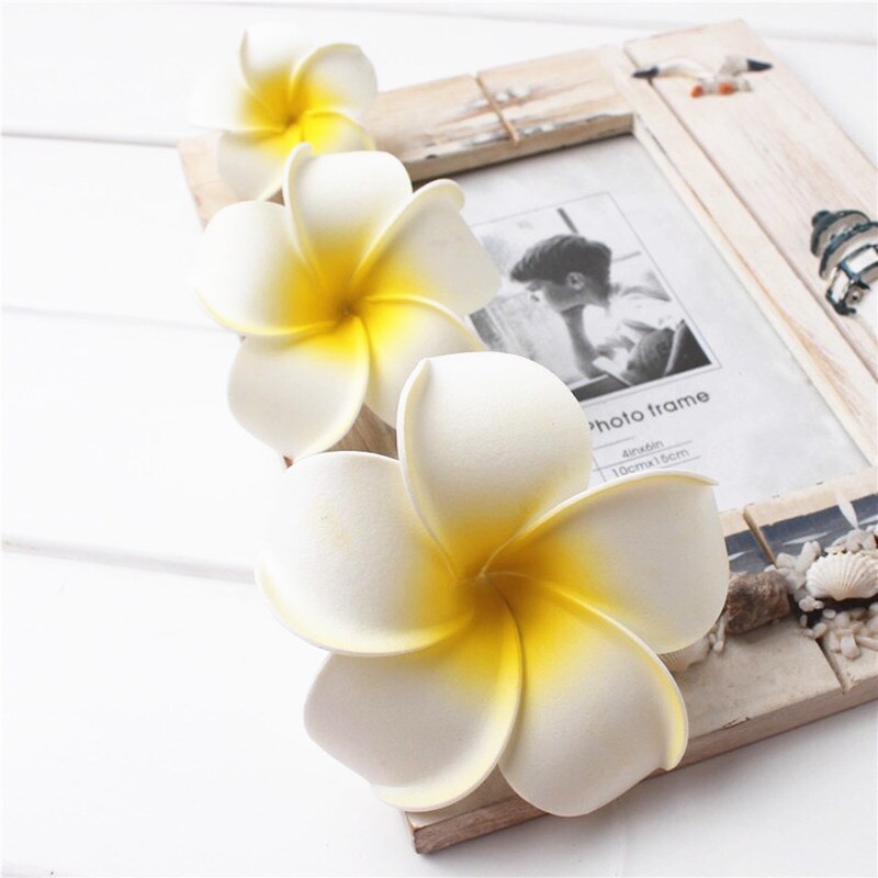 10Pcs/lot Plumeria Hawaiian PE Foam Frangipani Art... – Grandado