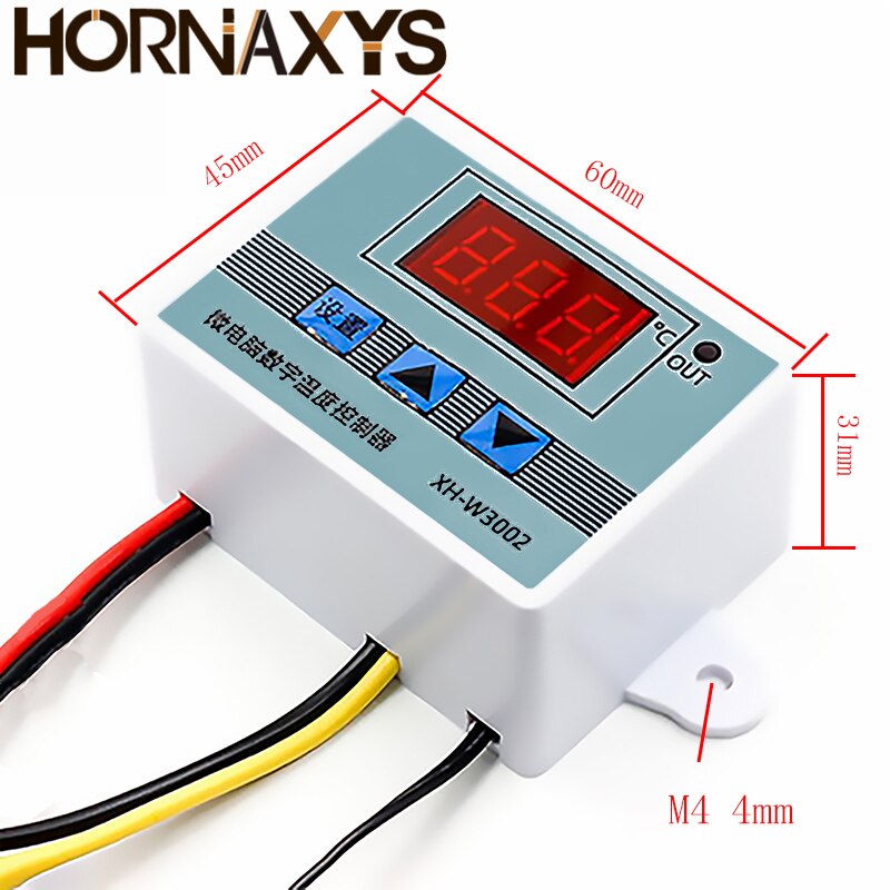 W3002 110v 220v 12v 24v Digital Temperature Contro Grandado 1573