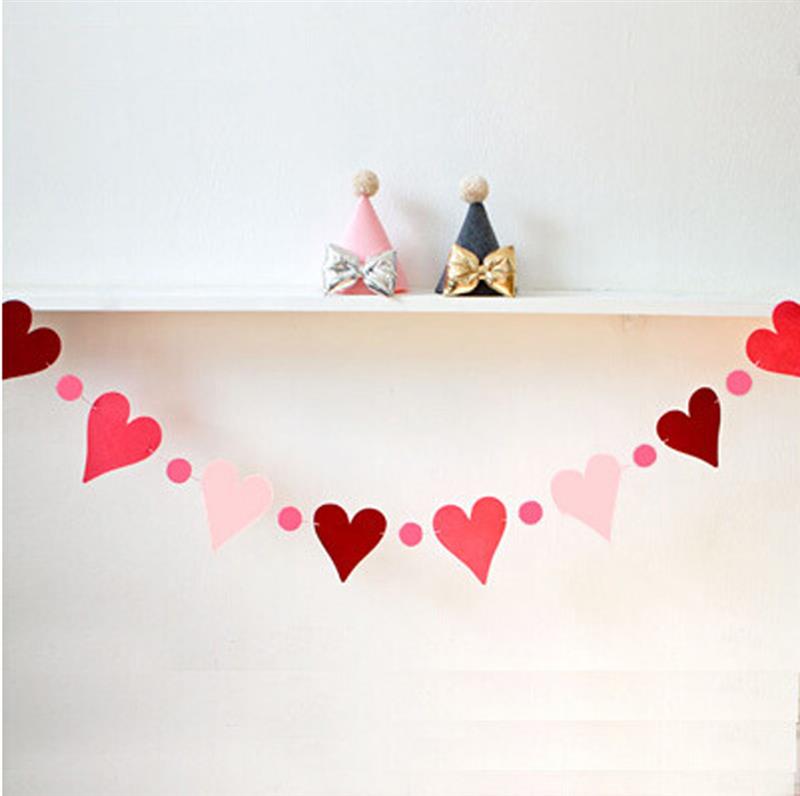 FunPa Romantic Heart Party Banner Colorful Heart S... – Vicedeal