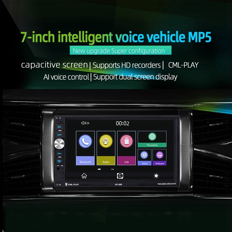 7 Inch Double 2 DIN Car MP5 Player Wireless Press ... – Vicedeal
