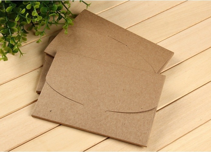 sobres Craft Paper black brown kraft envelopes wed... – Grandado