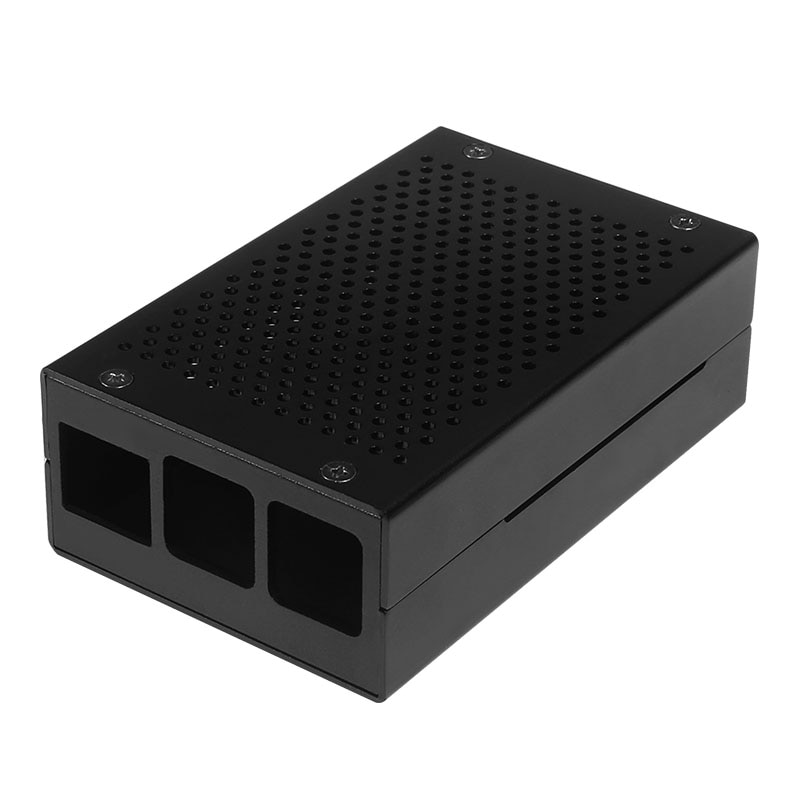 For Raspberry Pi 3 Case Black Aluminum Enclosure C... – Vicedeal