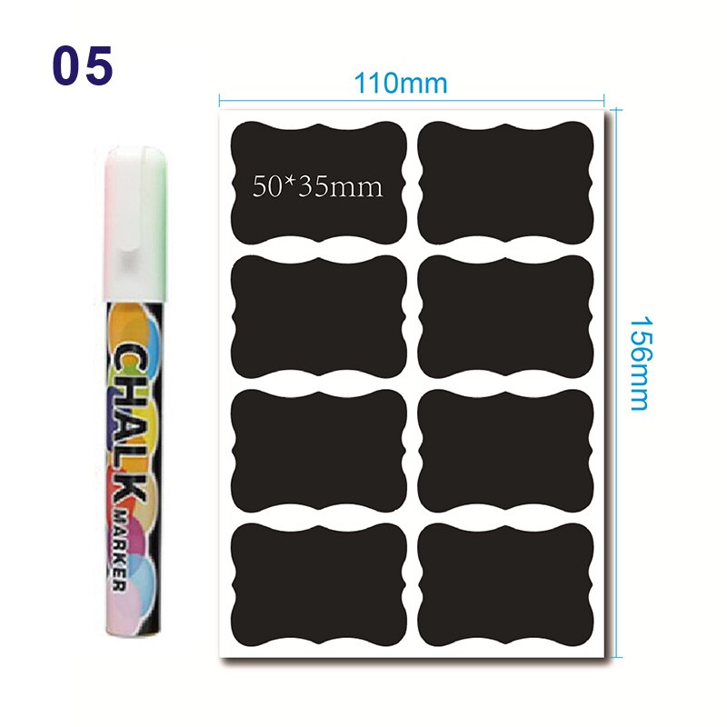 10 Stuks Herbruikbare Label Stickers Met Marker Pe... – Vicedeal