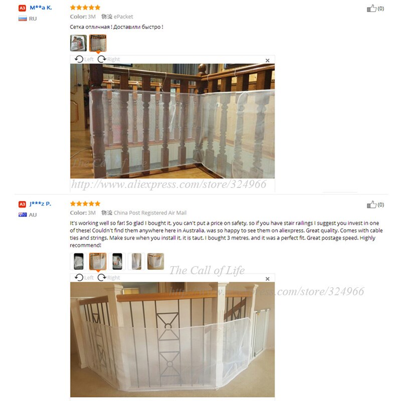 Railing Stairs Balcony Safety Protecting Net Baby ... – Vicedeal