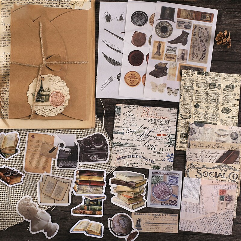 32 Stks/set Vintage Scrapbooking Papier Sticker Se... – Vicedeal