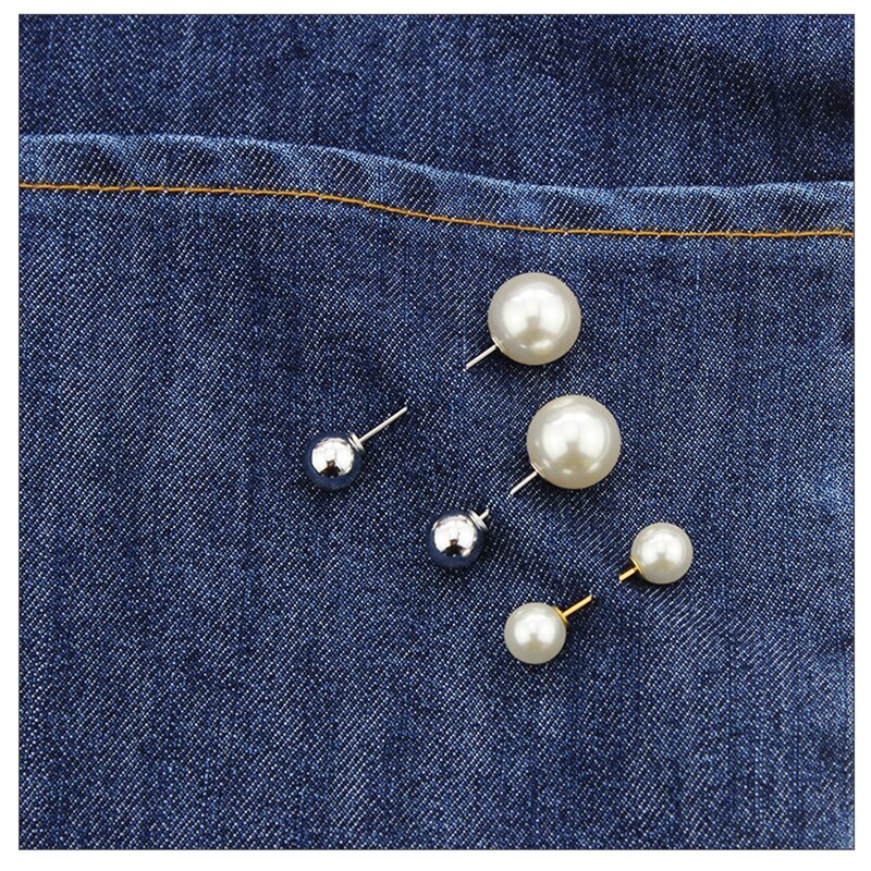 1 set spelden naalden voor broche, dubbele parel t... – Grandado