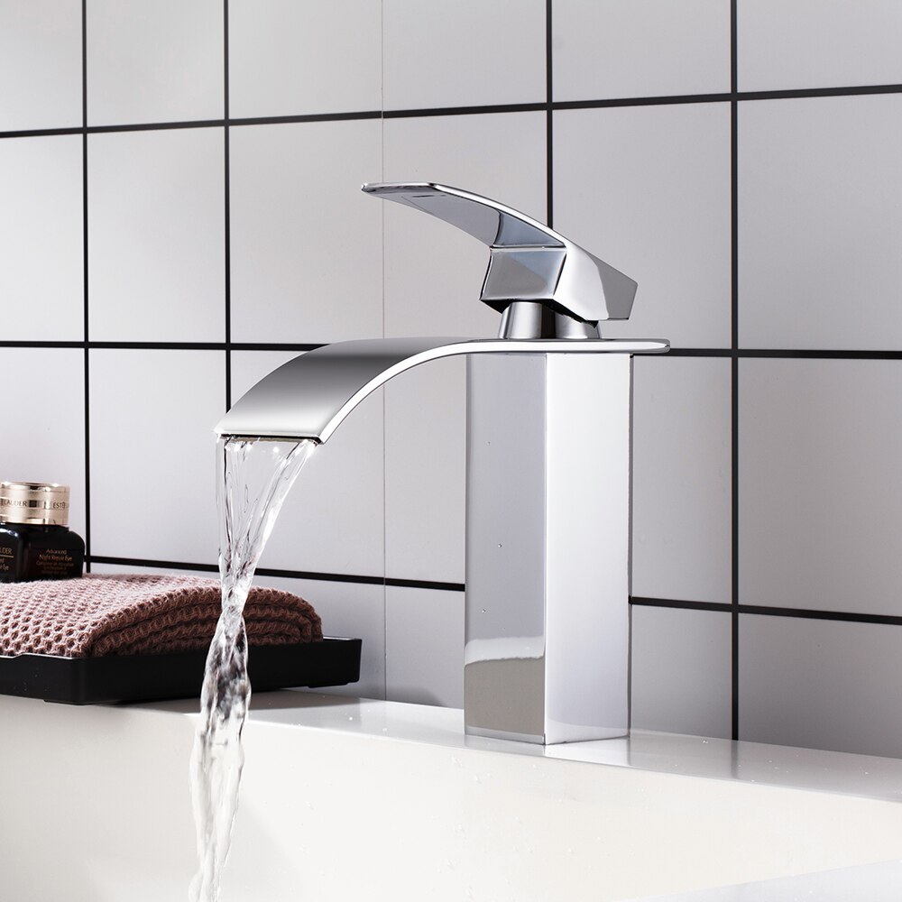 Gepolijst Basin Sink Waterval Kraan Badkamer Wasta... – Grandado