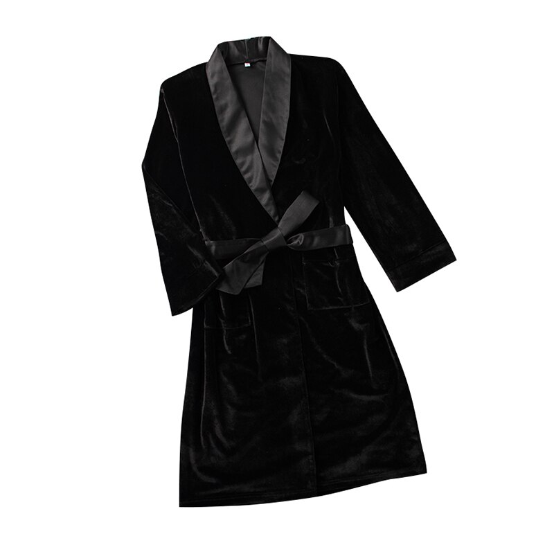 Mnealways18 Black Burgundy Velvet Robes Women Wint... – Vicedeal