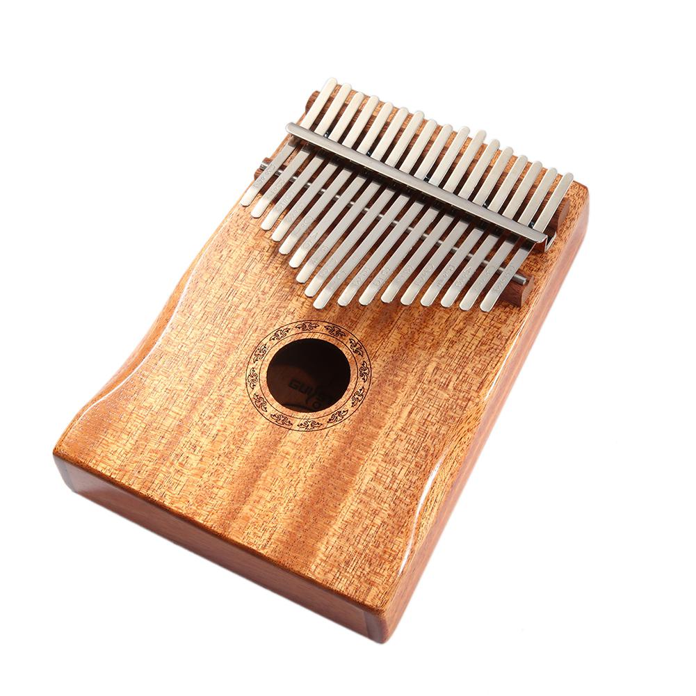 17 Key Kalimba Mahogany Thumb Finger Piano Sanza 1... – Grandado