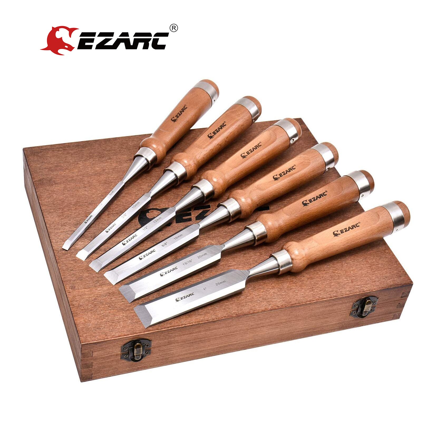 EZARC 6pcs Wood Chisel Set for Woodworking CRV Ste... – Grandado