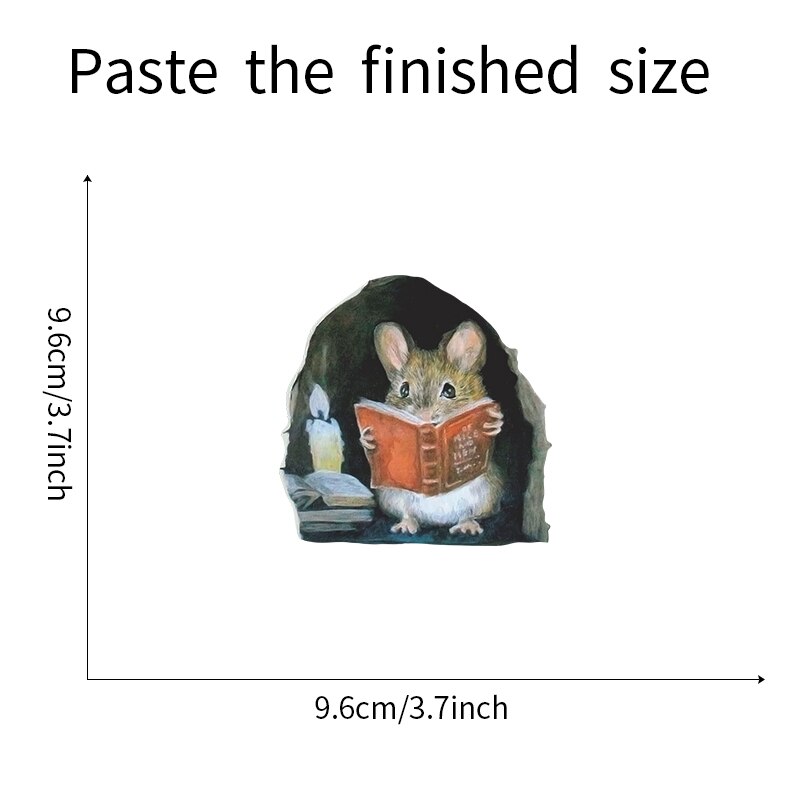 3pcs Realistic Mouse Hole Wall Stickers for Corner... – Vicedeal