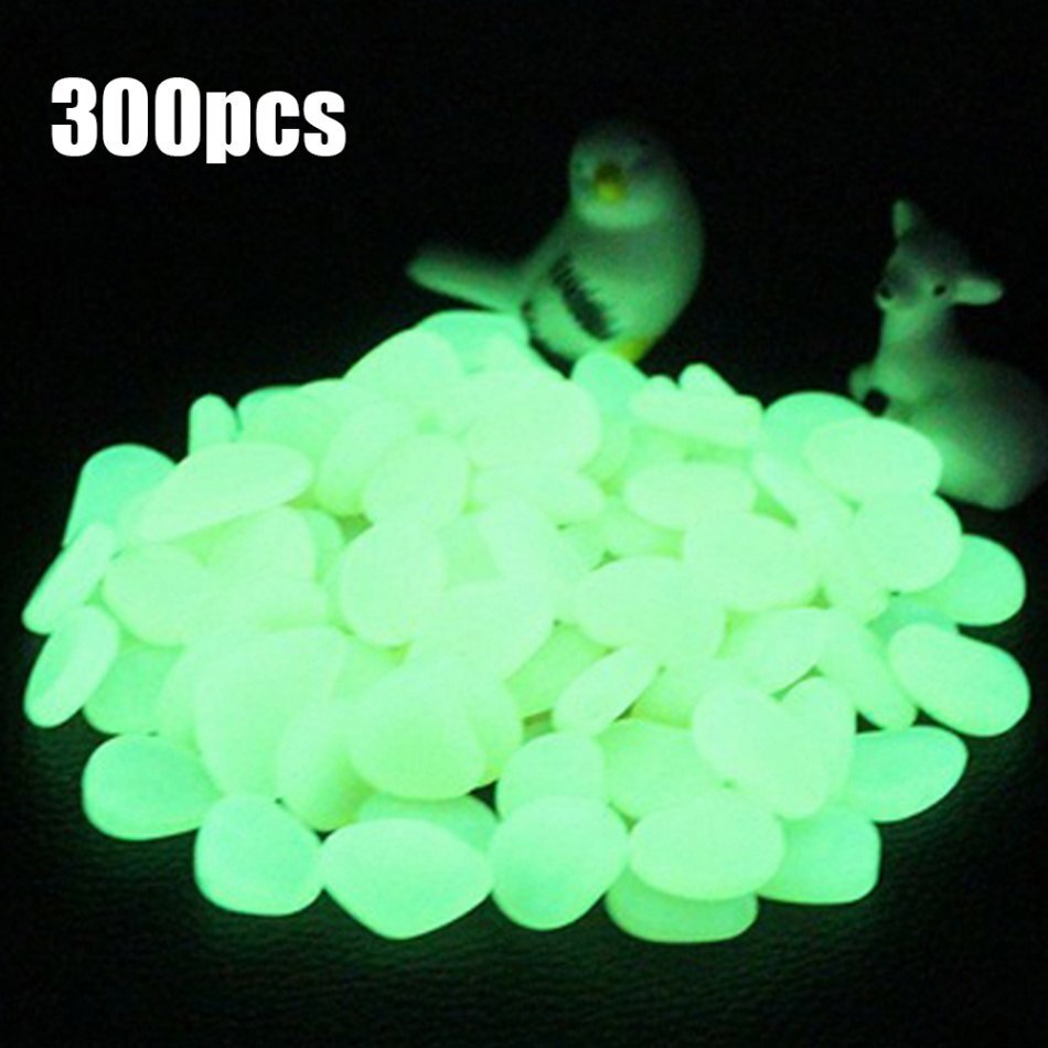 300pcs Glow in the Dark Garden Pebbles Glow Stones... – Grandado
